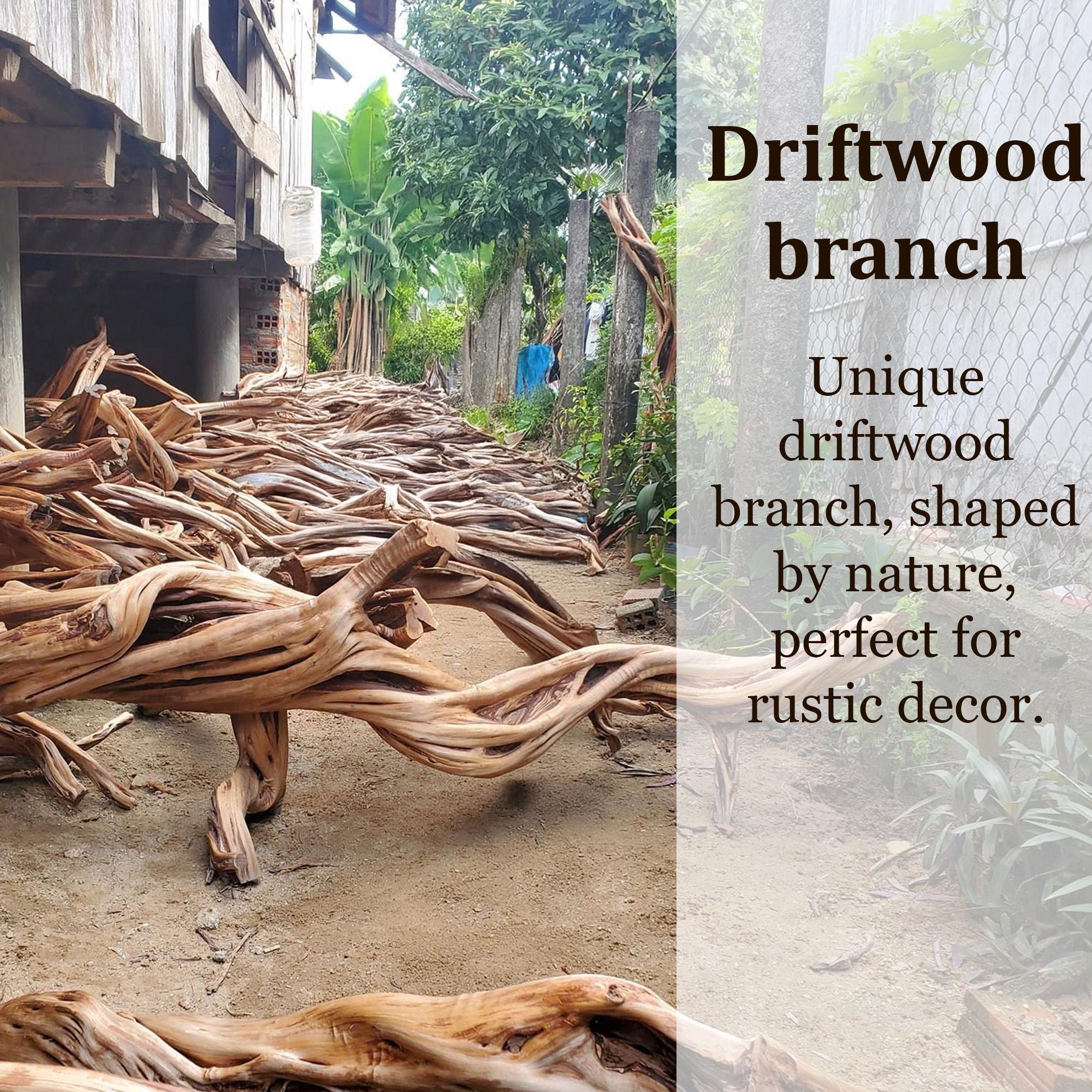 Driftwood Branch Tree Console Table Natural Solid Wood Tree Bookshelf ...