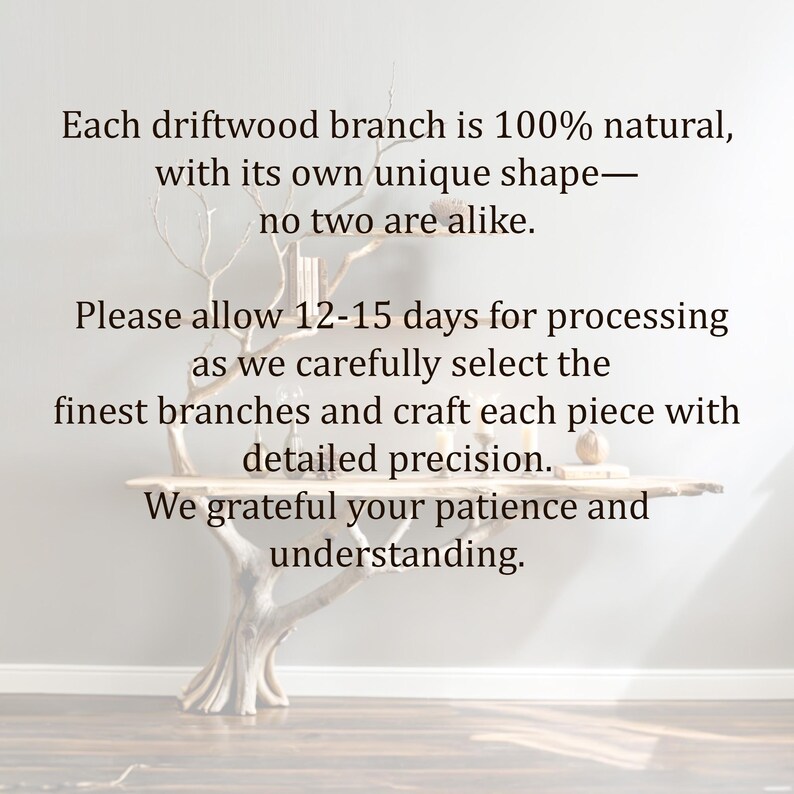 Driftwood Branch Tree Console Table Natural Solid Wood Tree Bookshelf ...