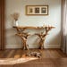 Driftwood Tree Console Table Branch Solid Wood Live Edge Table Top ...