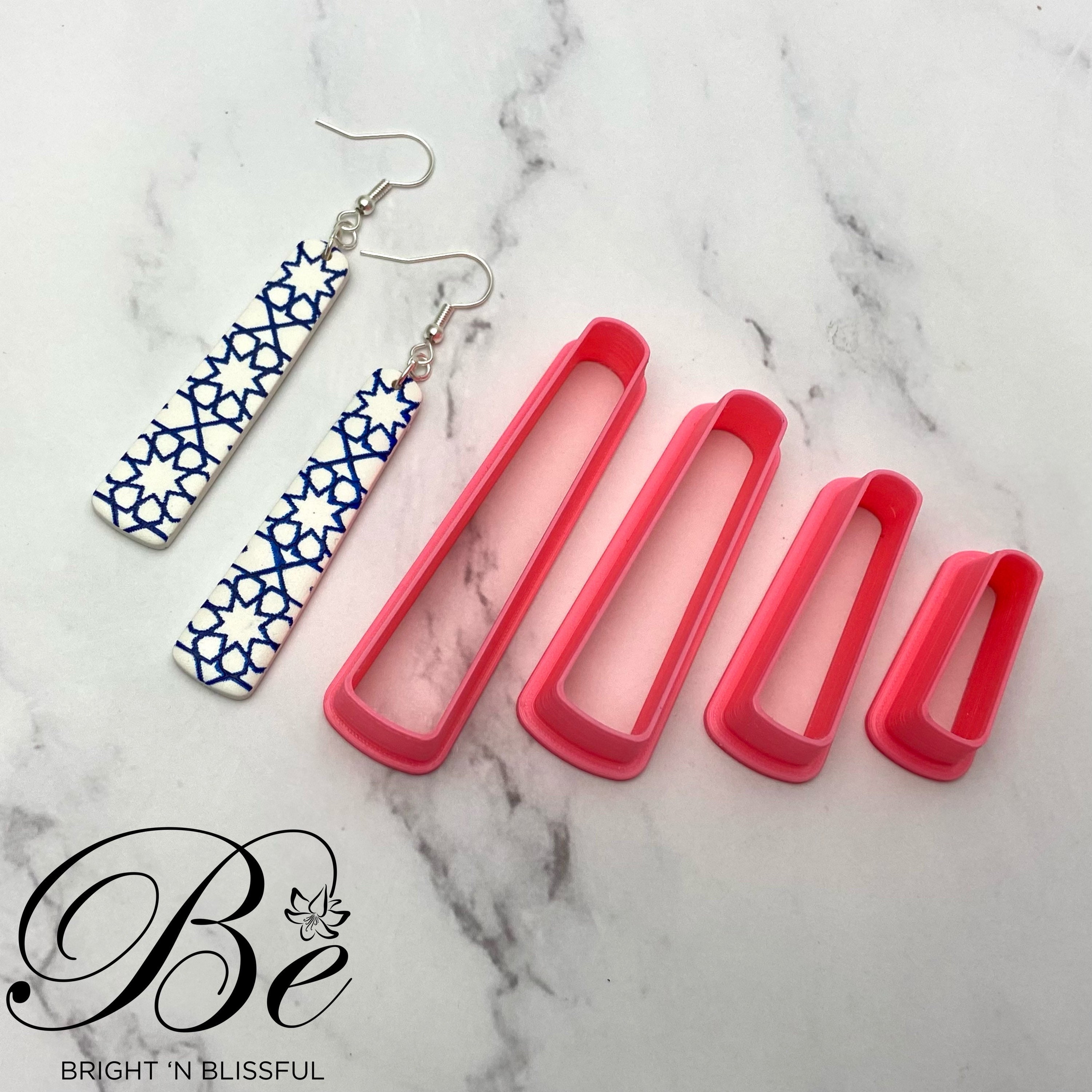 Clay Cutter Shape Narrow Rounded Rectangle Polymer Clay - Etsy