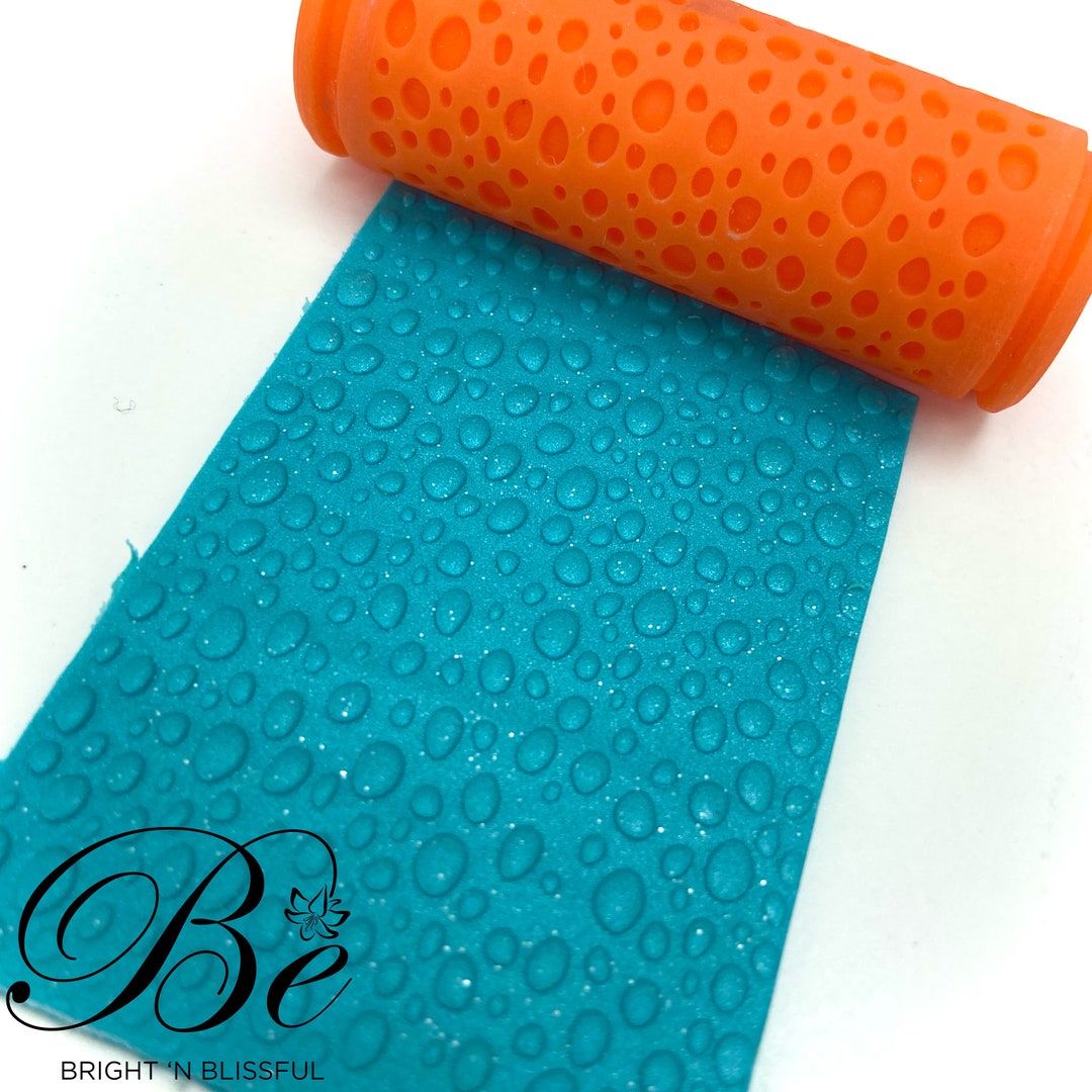 Polymer Clay Texture Roller | Rain Drops, Embossed Clay Tools - Etsy
