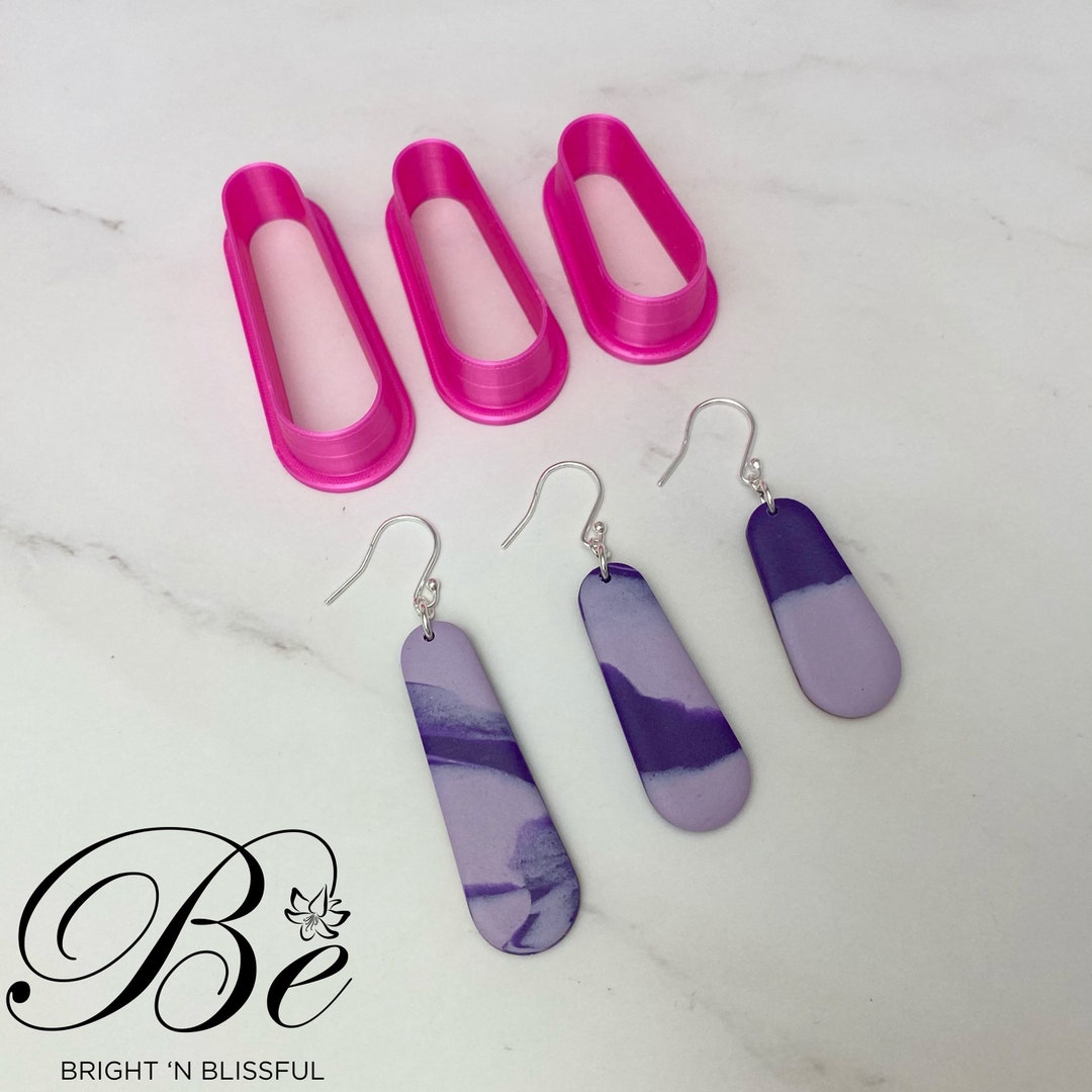 Teardrop Shape Clay Cutter | Polymer Clay Cutter | UK | Earring Cutter ...