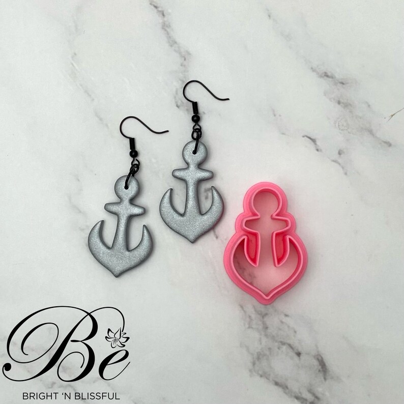 Clay Cutter Shape Anker Unique Shape Polymer Clay Earring | Etsy