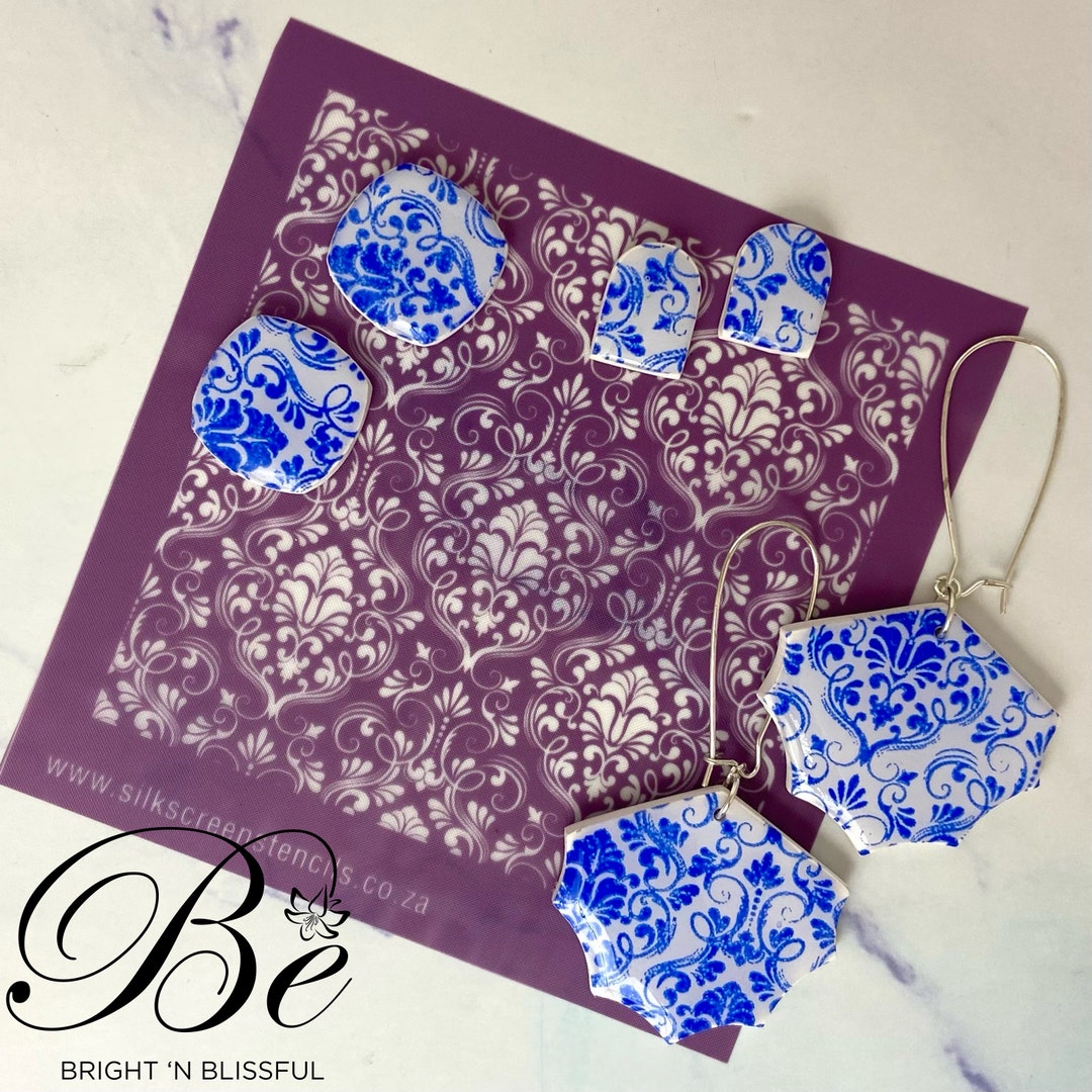 Delicate Floral Pattern | Silk Screen Stencil | UK | Flower Silkscreen ...