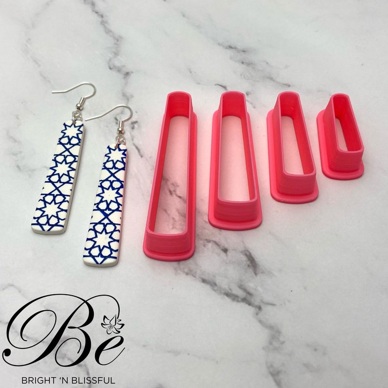 Clay Cutter Shape Narrow Rounded Rectangle Polymer Clay - Etsy