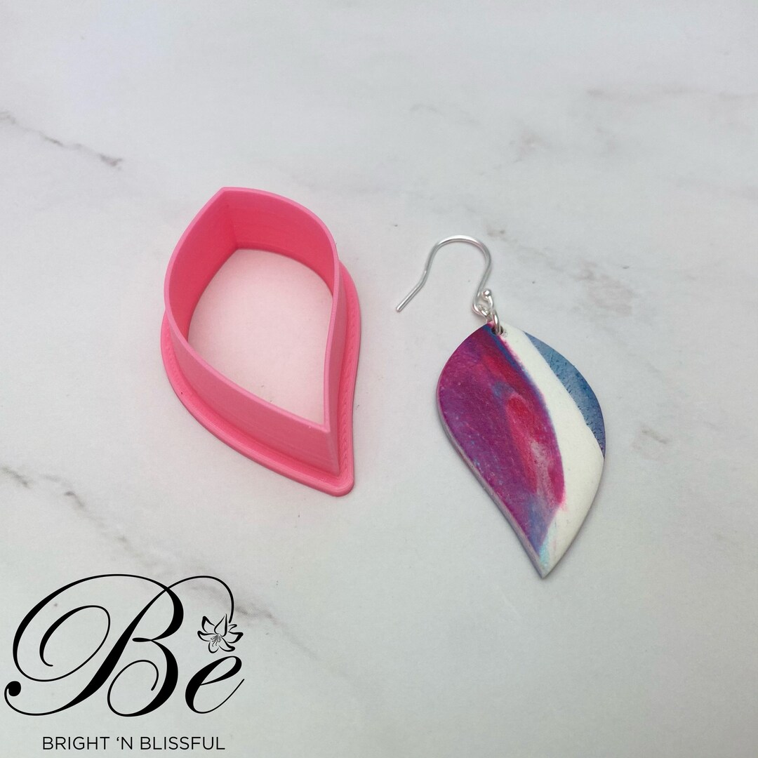 Dangly Leaf Shape Clay Cutter | Polymer Clay Cutter | UK | Earring ...