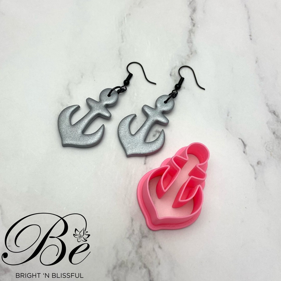 Clay Cutter Shape Anker Unique Shape Polymer Clay Earring Cutters UK ...