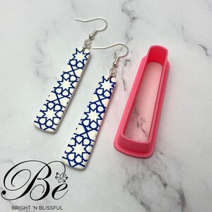 Clay Cutter Shape Narrow Rounded Rectangle Polymer Clay Earring Cutter ...