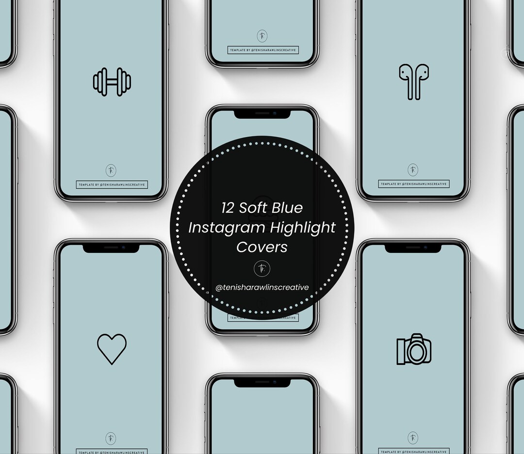 Soft Blue Instagram Highlight Covers, Sky Blue Instagram Covers, Icon ...