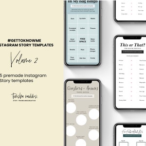 Get to Know Me Instagram Stories, About Me Instagram Templates, Fill-in ...