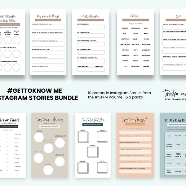 Get to Know You Template - Etsy