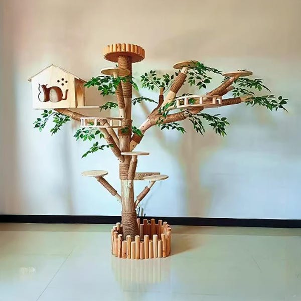 Natural Branch Cat Tree - Etsy