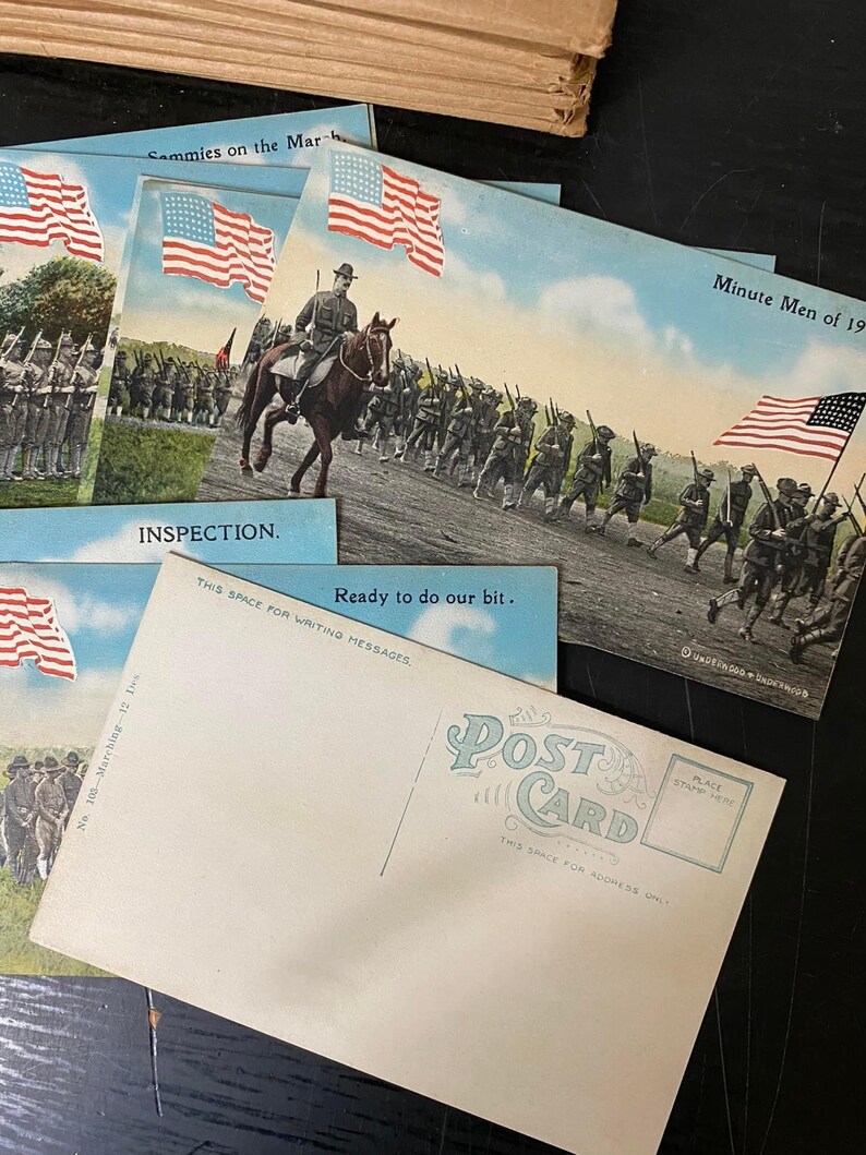 Antique Army Postcards - Vintage Army Postcards - Junk Journal Ephemera ...