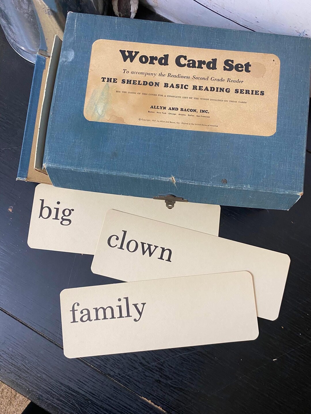 12 Vintage Word Cards - Reading Cards - Vintage School Ephemera ...
