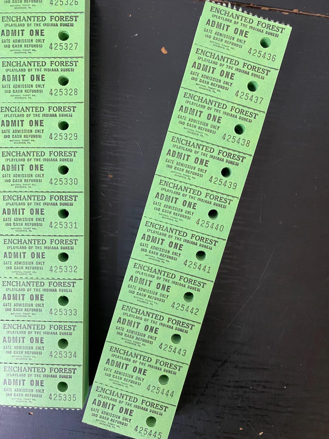 Vintage Enchanted Forest Tickets From Indiana Dunes - Vintage Junk ...