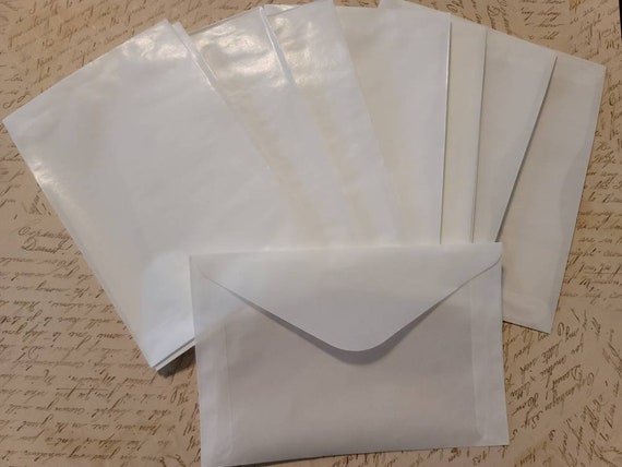 Glassine Envelopes 3 X 5 Great for Use in Junk - Etsy