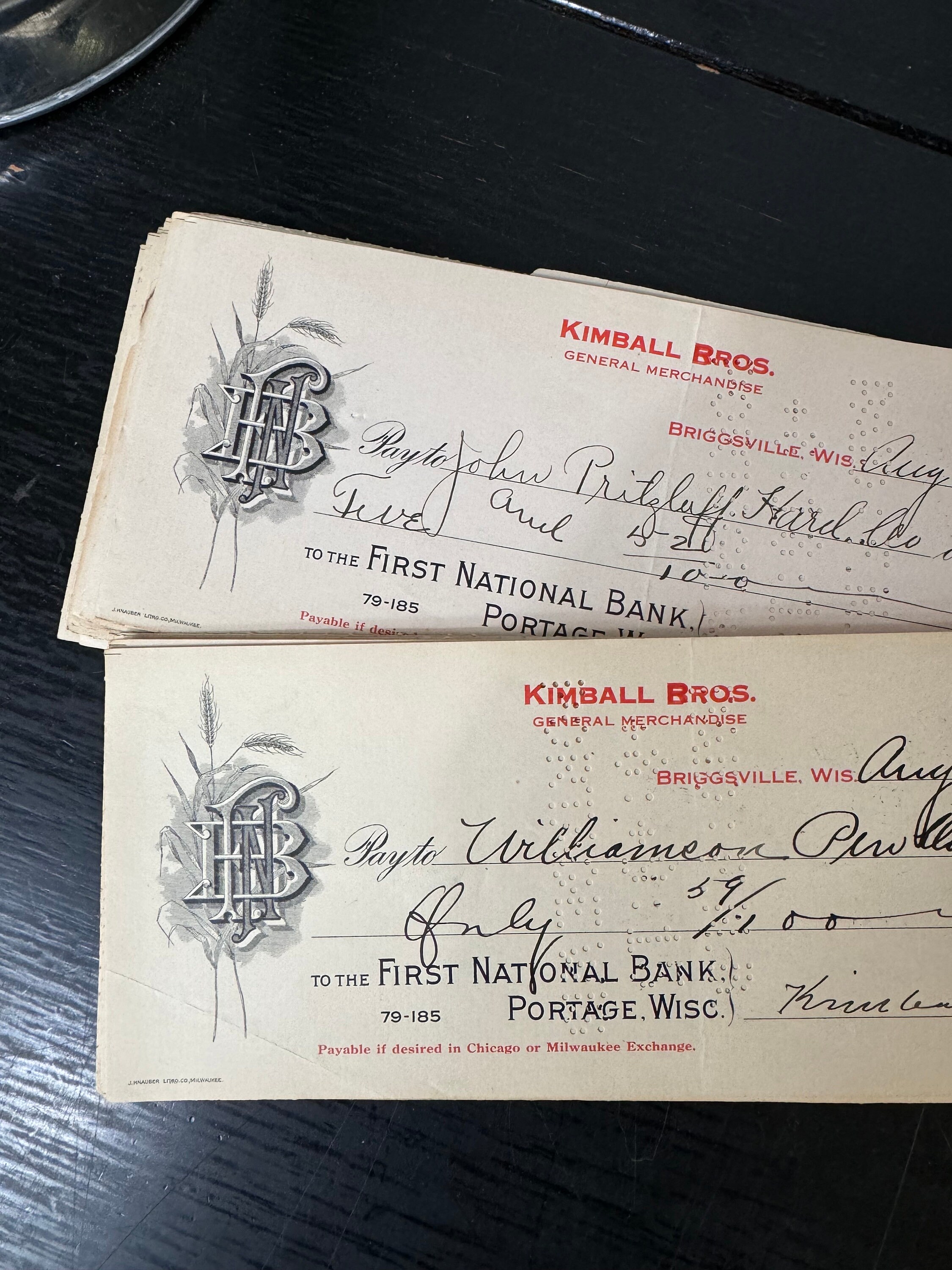 Vintage Antique Checks / Set of 16 / Antique Ephemera Junk Journal ...