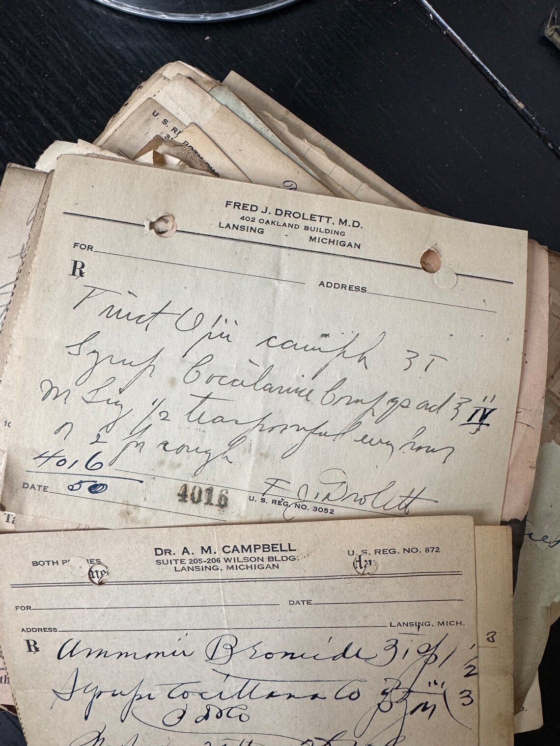 Antique Prescriptions / Vintage Handwritten Medical Prescriptions ...