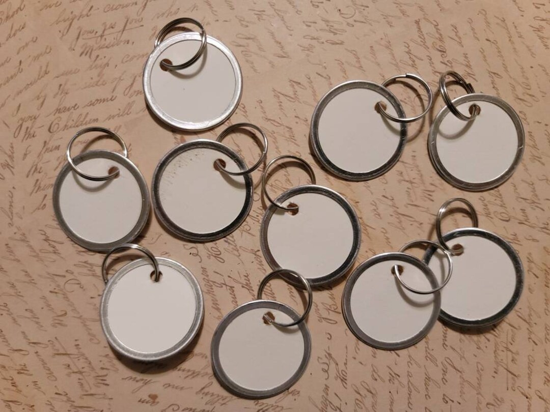 Circle Tags / Metal Rim Tags / Tags for Junk Journaling / Gift Ties - Etsy