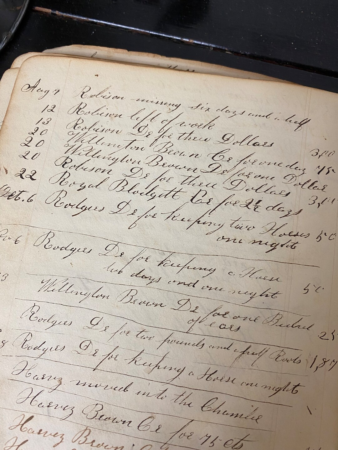 Antique Ledger Pages 1800s Ledger Paper Pack Junk Journal Supplies ...