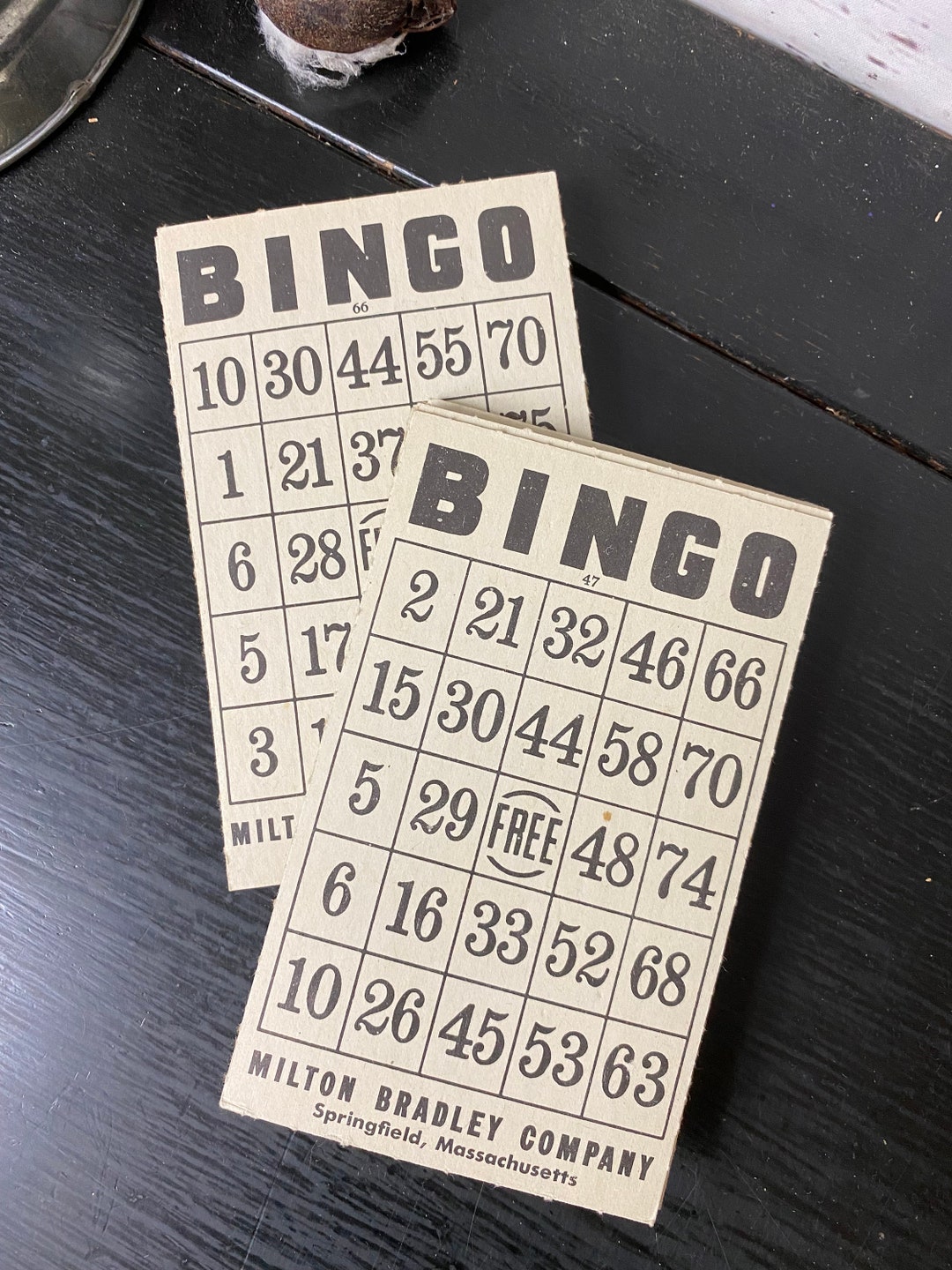 Vintage Bingo Card Vintage Ephemera Junk Journal Supplies Set of 5 - Etsy