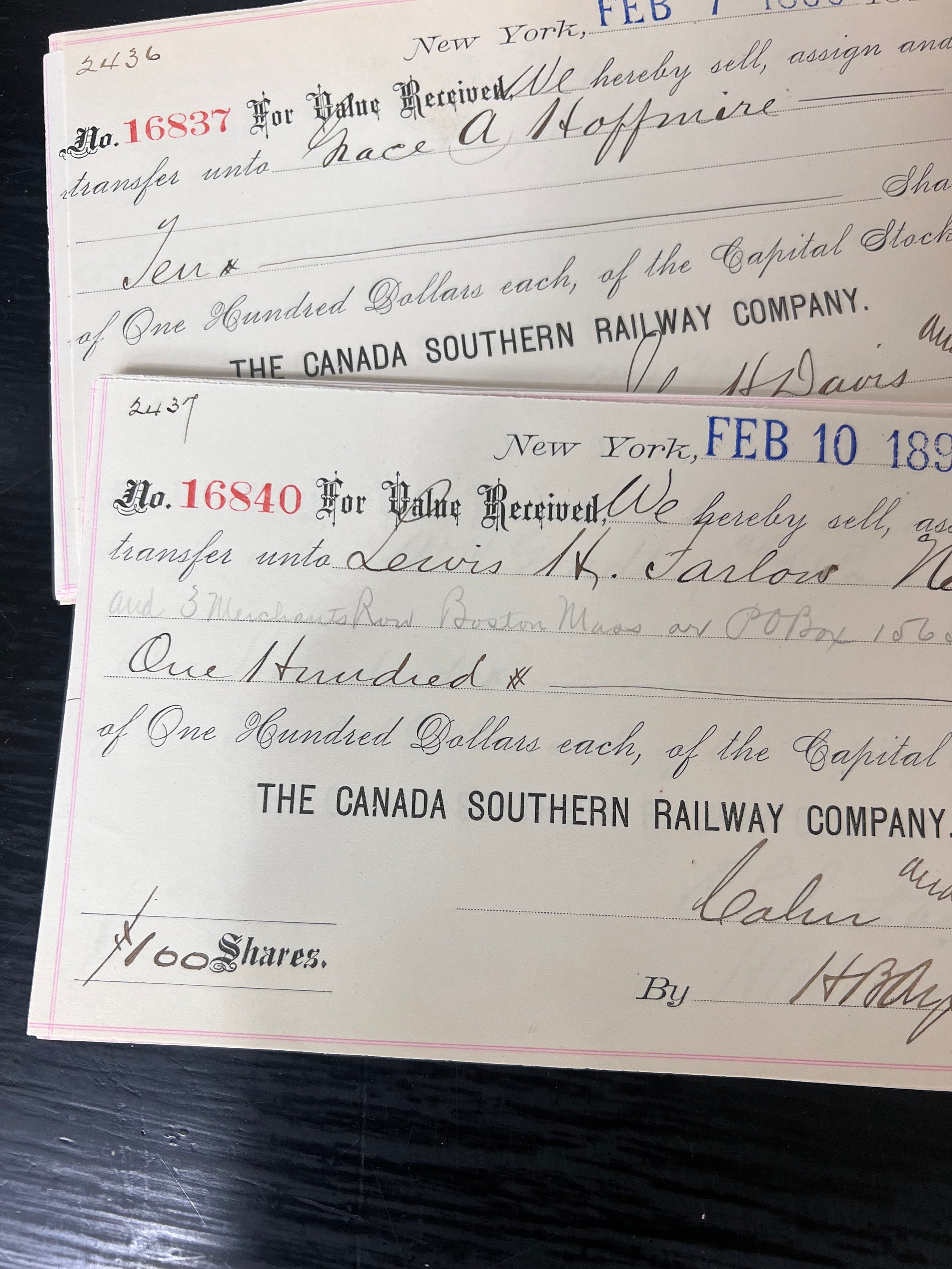 1800’s Railroad Documents / Lot of 10 / Vintage Railroad Ephemera ...