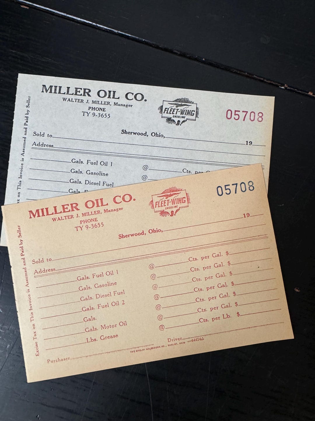 16 Blank Oil Company Reciepts - Vintage Ephemera - Junk Journal ...