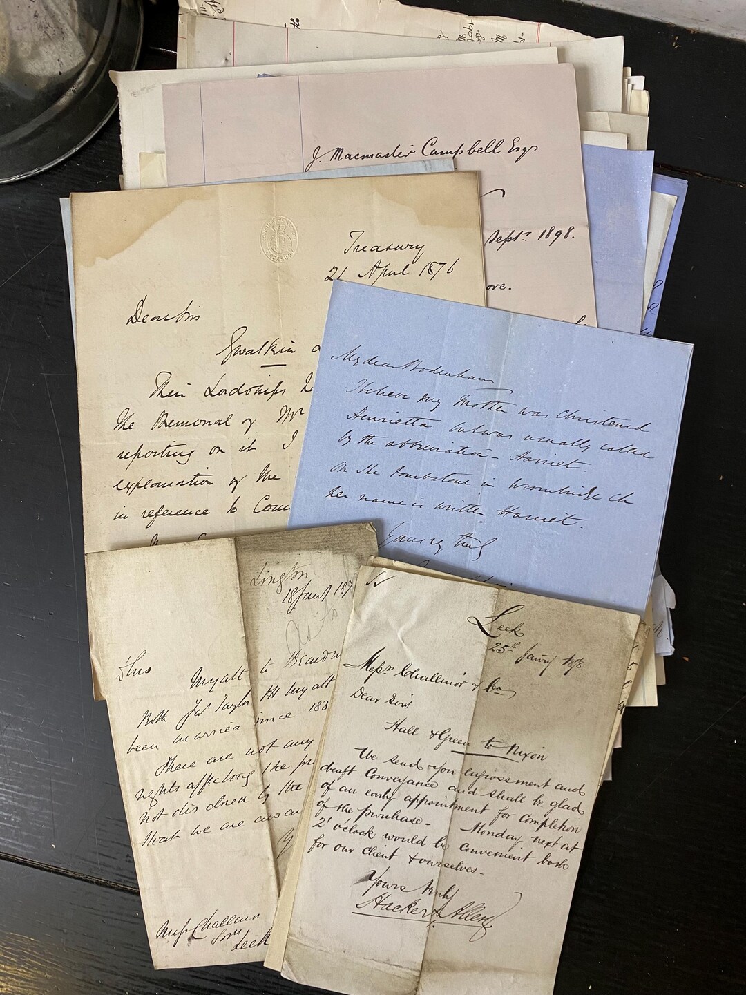 Vintage Antique Handwritten Letters Lot of 8 / Vintage Ephemera / Junk ...