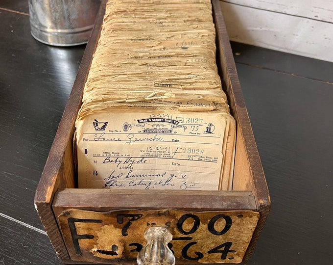 Vintage Prescriptions / Handwritten Medical Prescriptions/ Paper ...