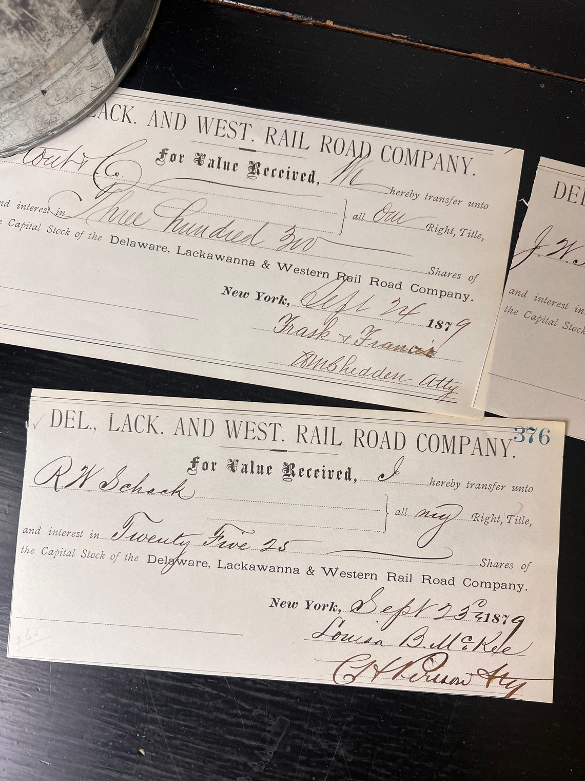 1800s Railroad Receipts / Vintage Railroad Checks / Junk - Etsy