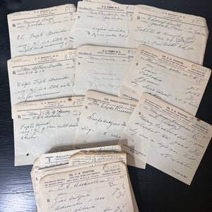 Vintage Prescriptions / Handwritten Medical Prescriptions / Paper ...