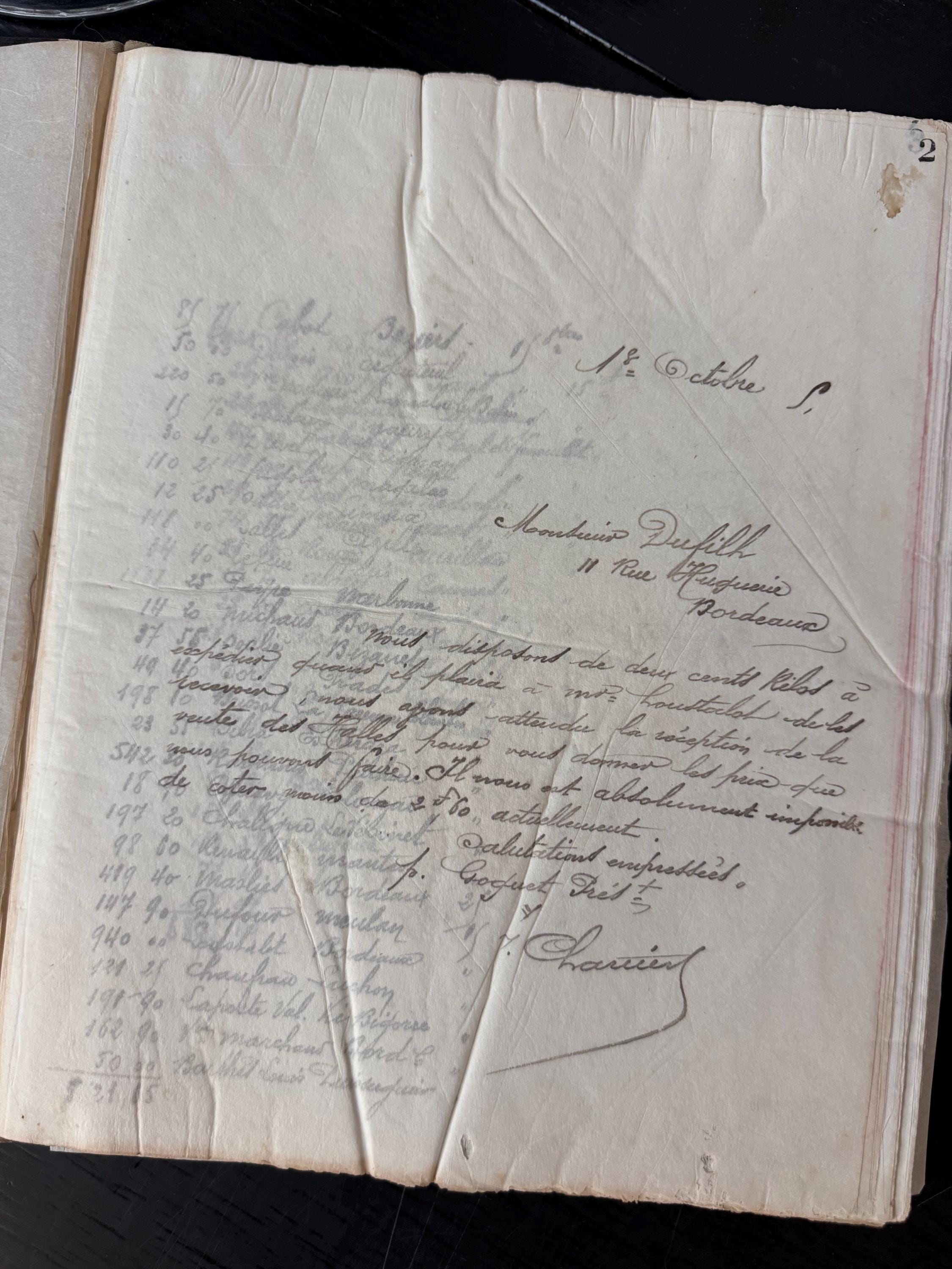 10 Antique French Ledger Pages - French Ledger Paper Pack - Junk ...