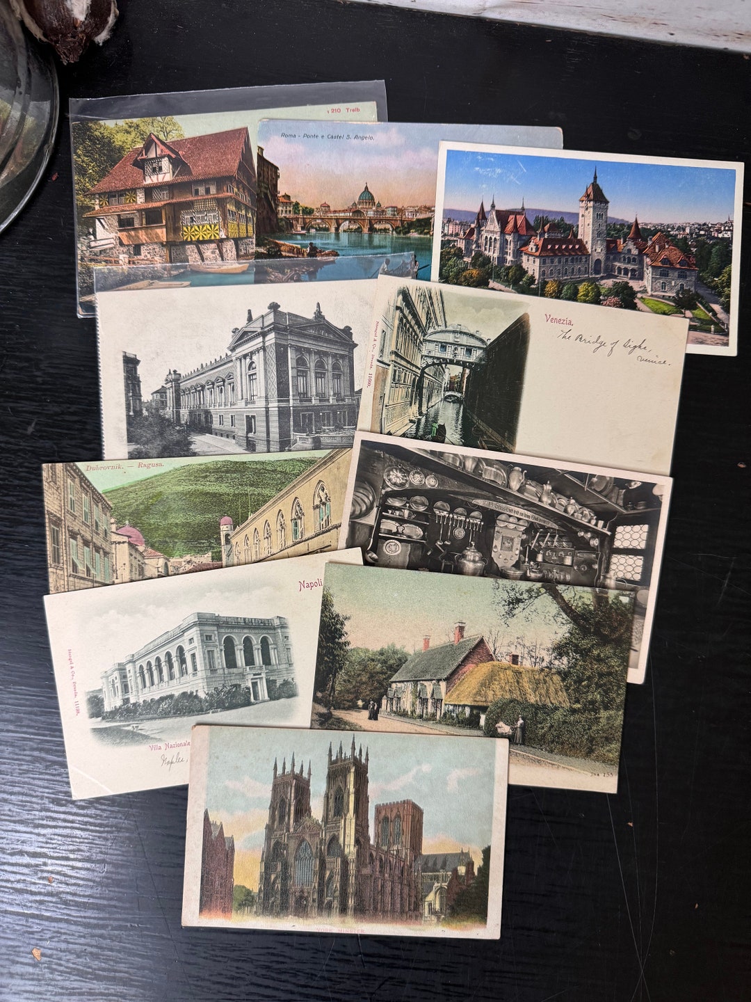 20 Antique International Postcards - Vintage Foreign Postcards - Junk ...