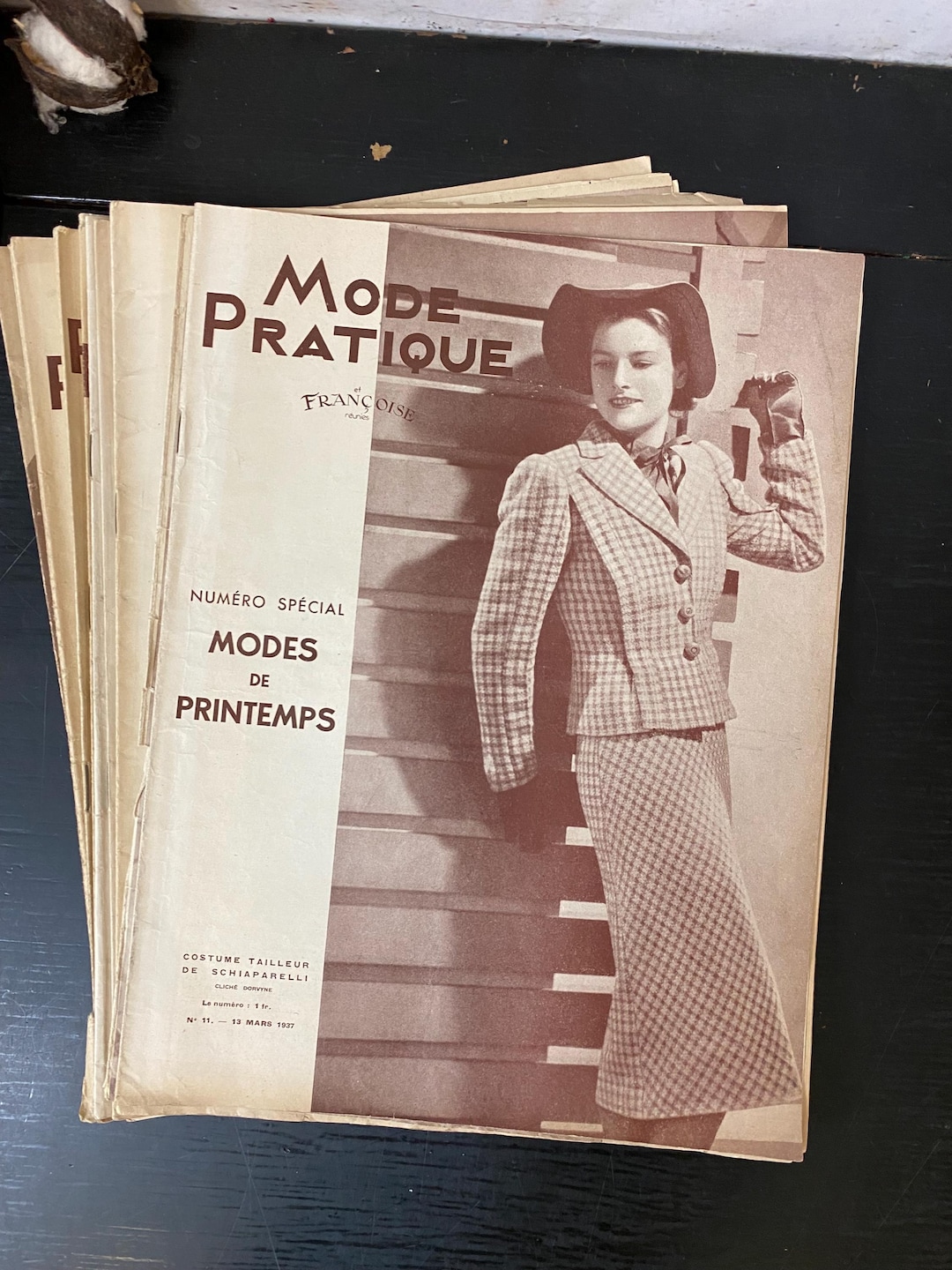 Vintage French Fashion Magazine - French Magazine - Antique Papers ...
