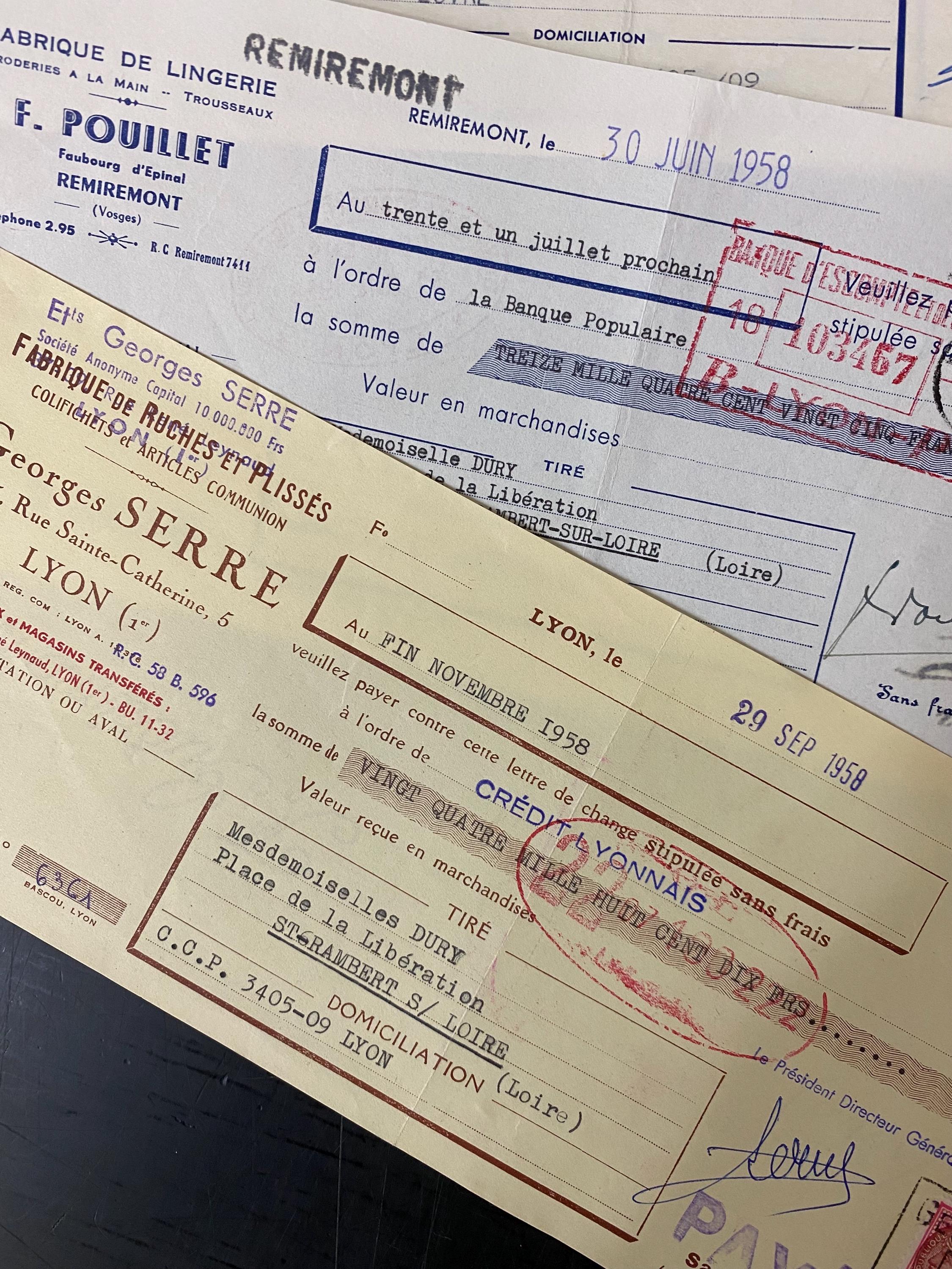 Vintage French Reciepts / Junk Journaling Ephemera / French Ephemera - Etsy