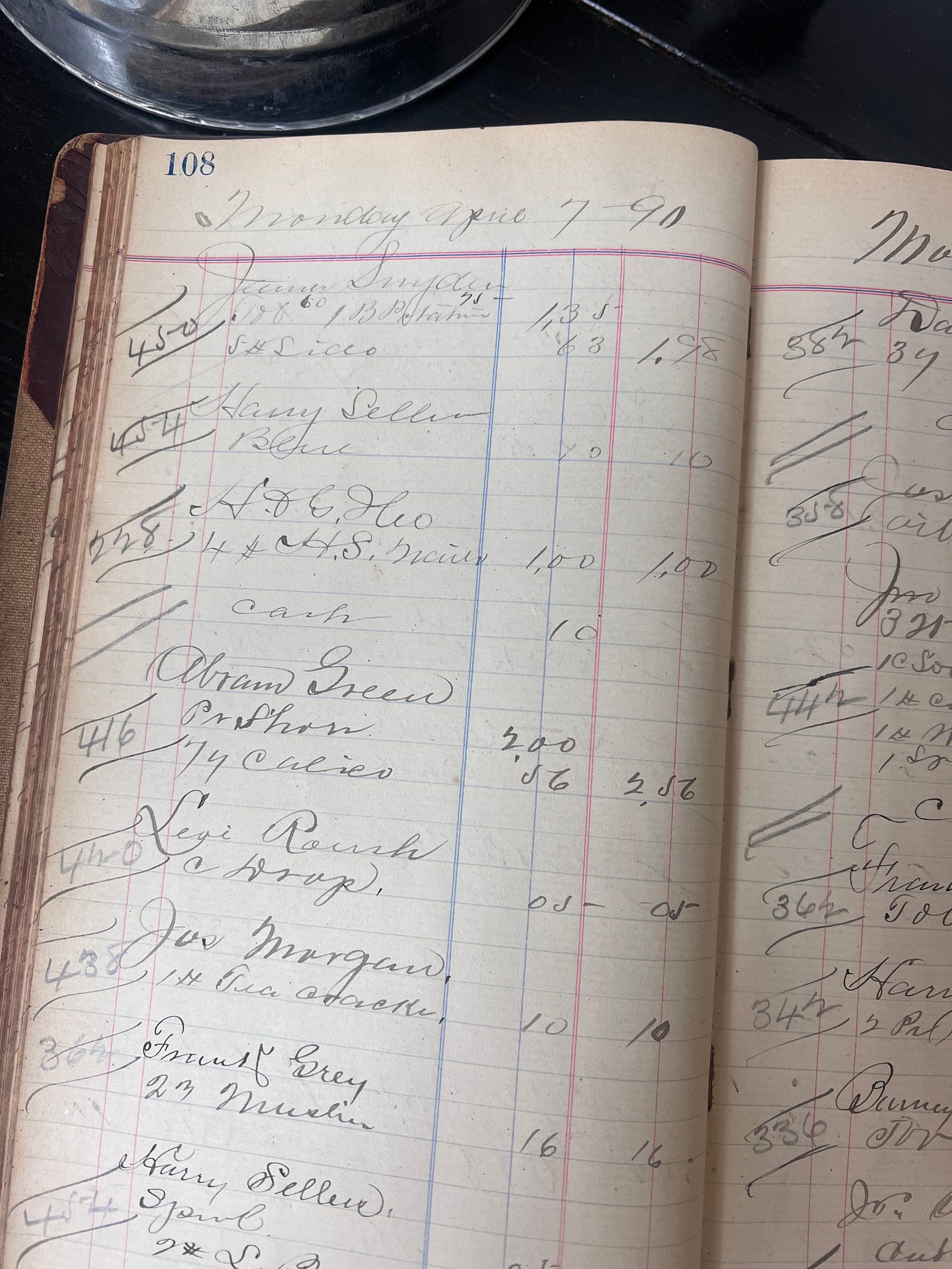 10 Antique Ledger Pages 1800s Ledger Paper Pack Junk Journal Supplies ...