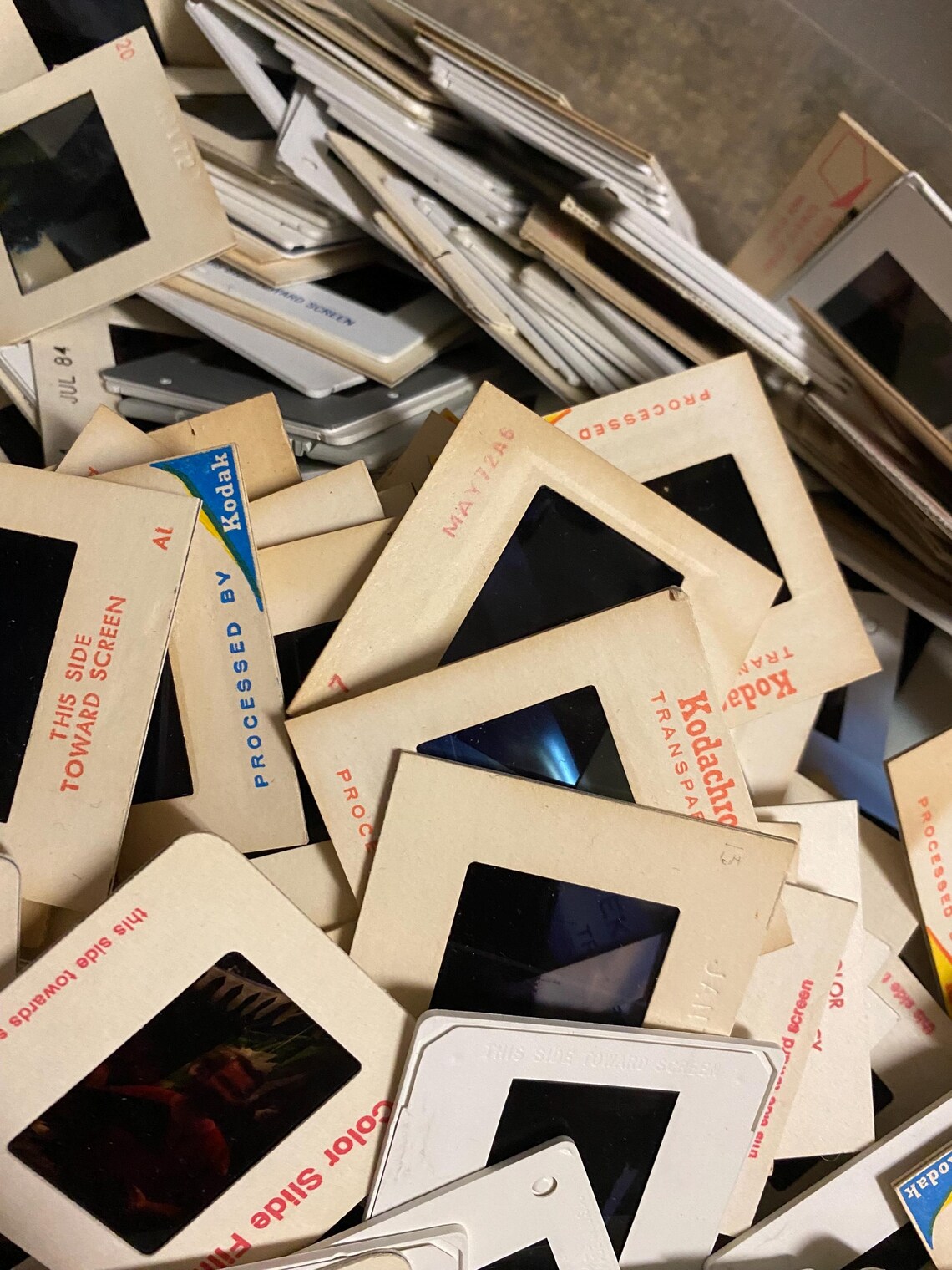 50 Piece Vintage Photo Slides - Junk Journal Supplies - Ephemera ...