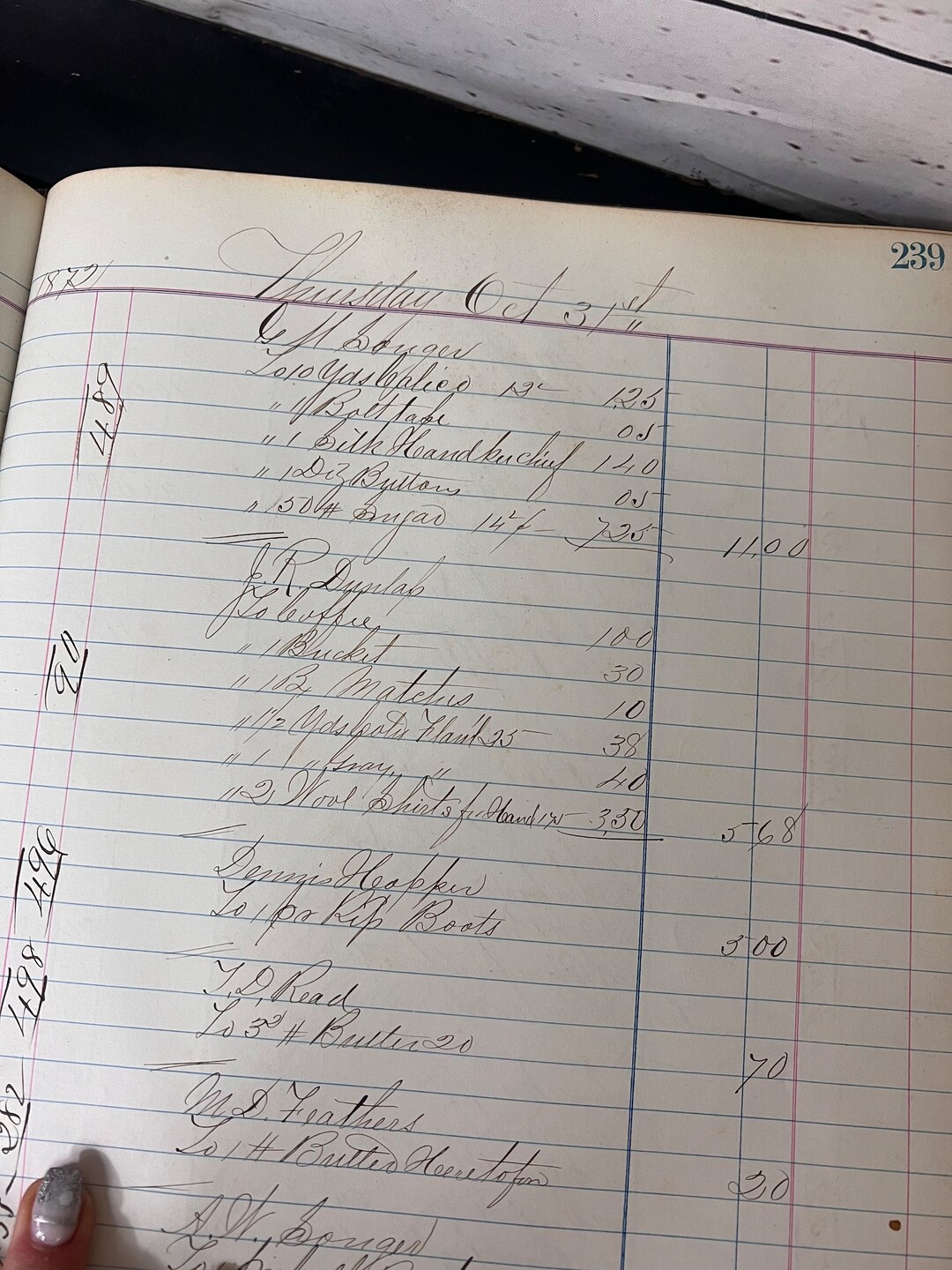 10 Antique Ledger Pages - 1800’s Ledger Paper Pack - Junk Journal ...