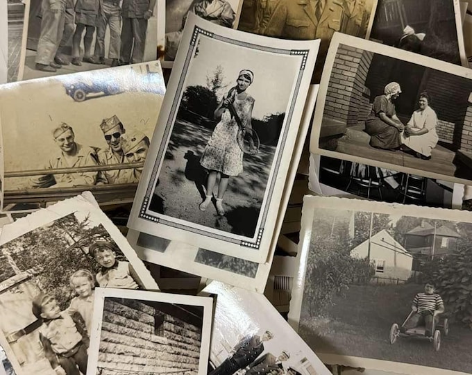 40 Antique Vintage Snapshot Photos - Vintage Photos - Junk Journal ...