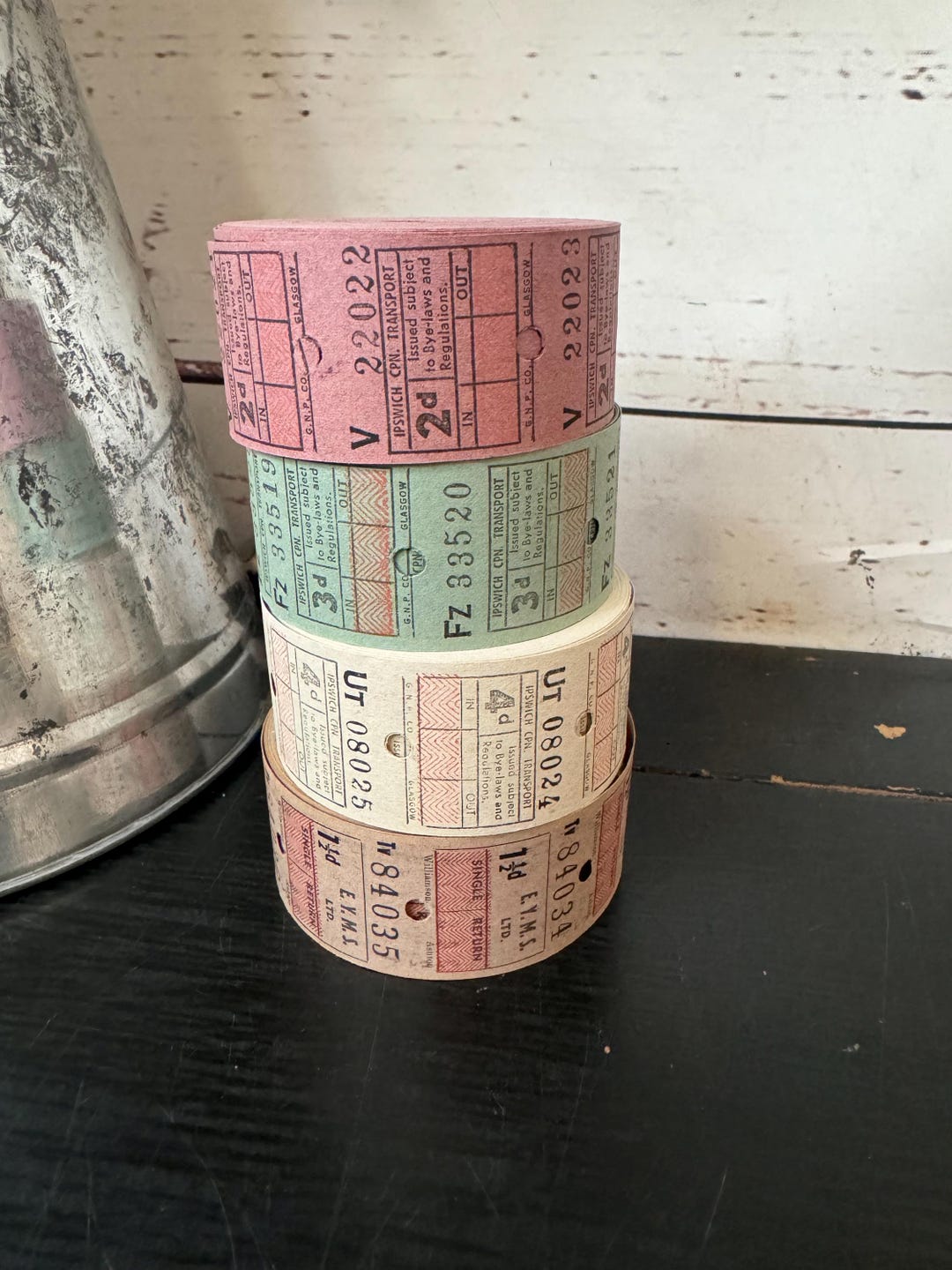 Vintage Transportation Tickets - Railroad Junk Journaling Ephemera ...