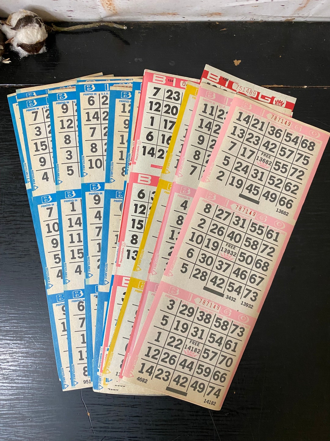 Assorted Vintage Bingo Card Pack | Vintage Ephemera | Junk Journal ...