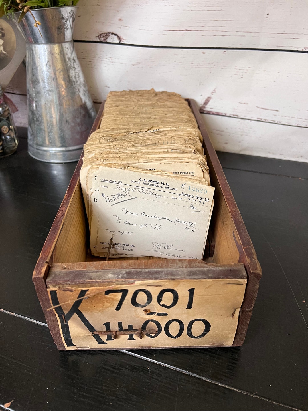 Vintage Prescriptions / Handwritten Medical Prescriptions / Paper ...