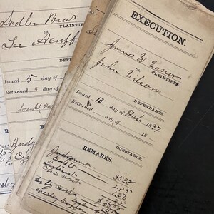 Antique Legal Documents / Vintage Legal Execution Ephemera / Vintage ...