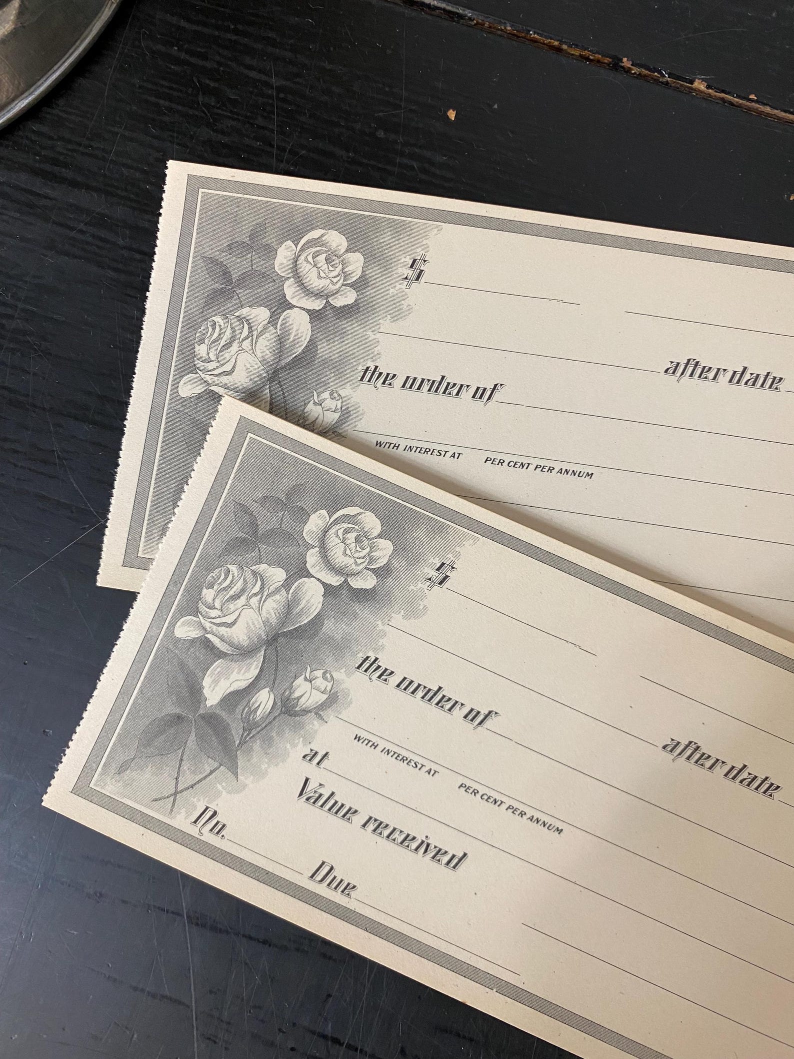 Vintage Antique Checks Set of 8 - Vintage Ephemera Junk Journal ...