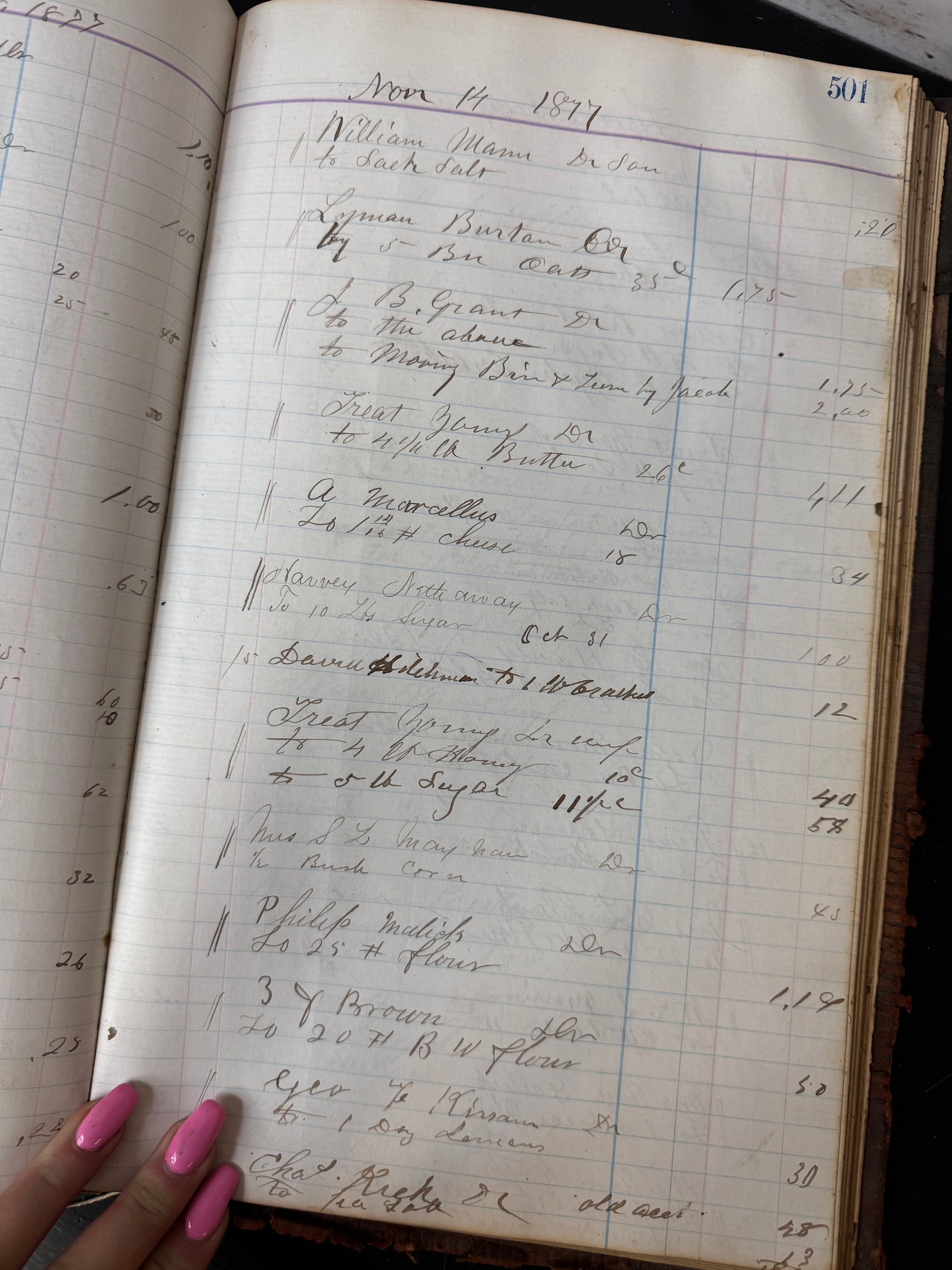 12 Antique Store Ledger Pages - 1800’s Ledger Paper Pack - Junk Journal ...