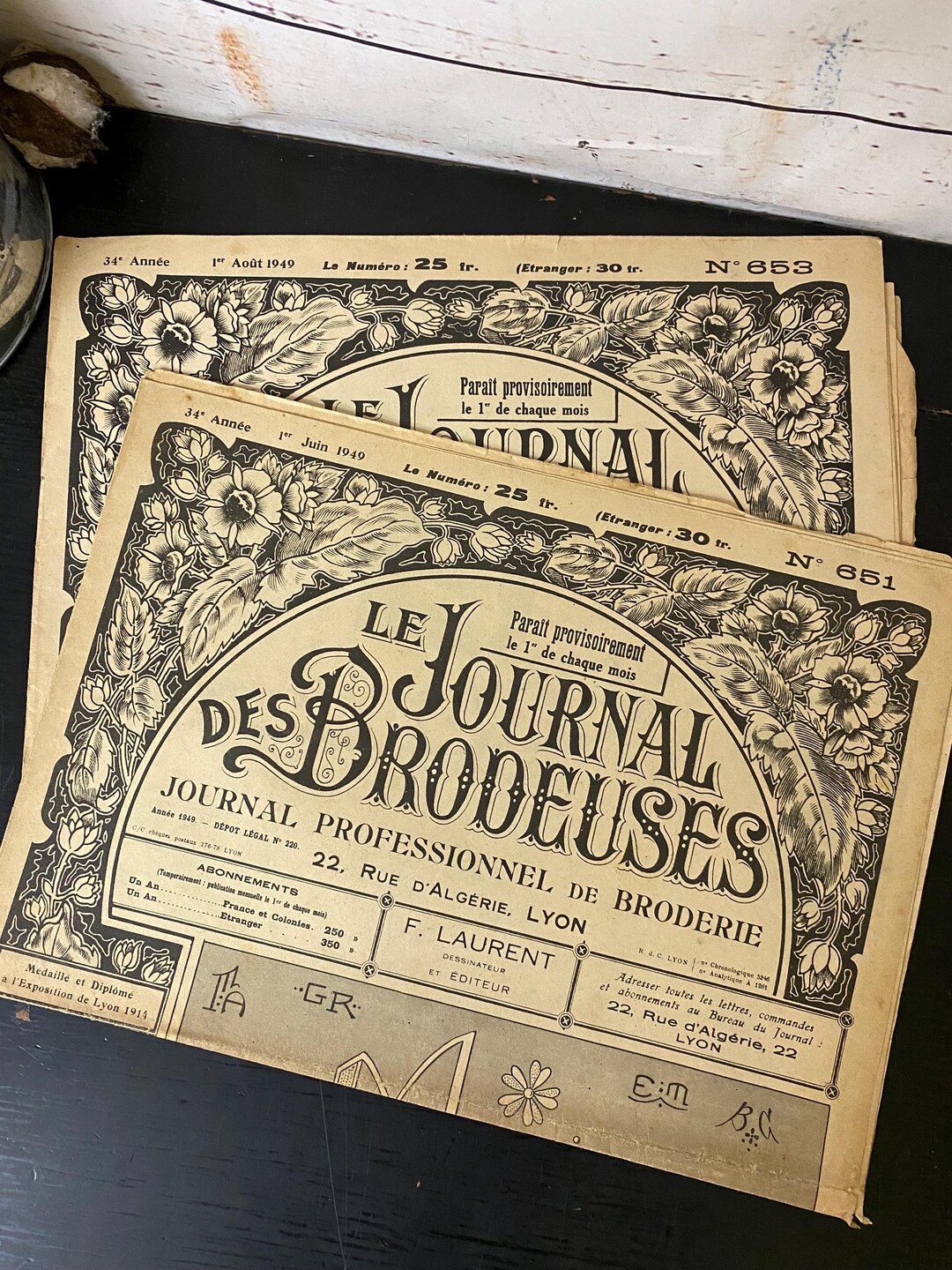 Antique French Sewing Magazine / Vintage French Paper / French Junk ...