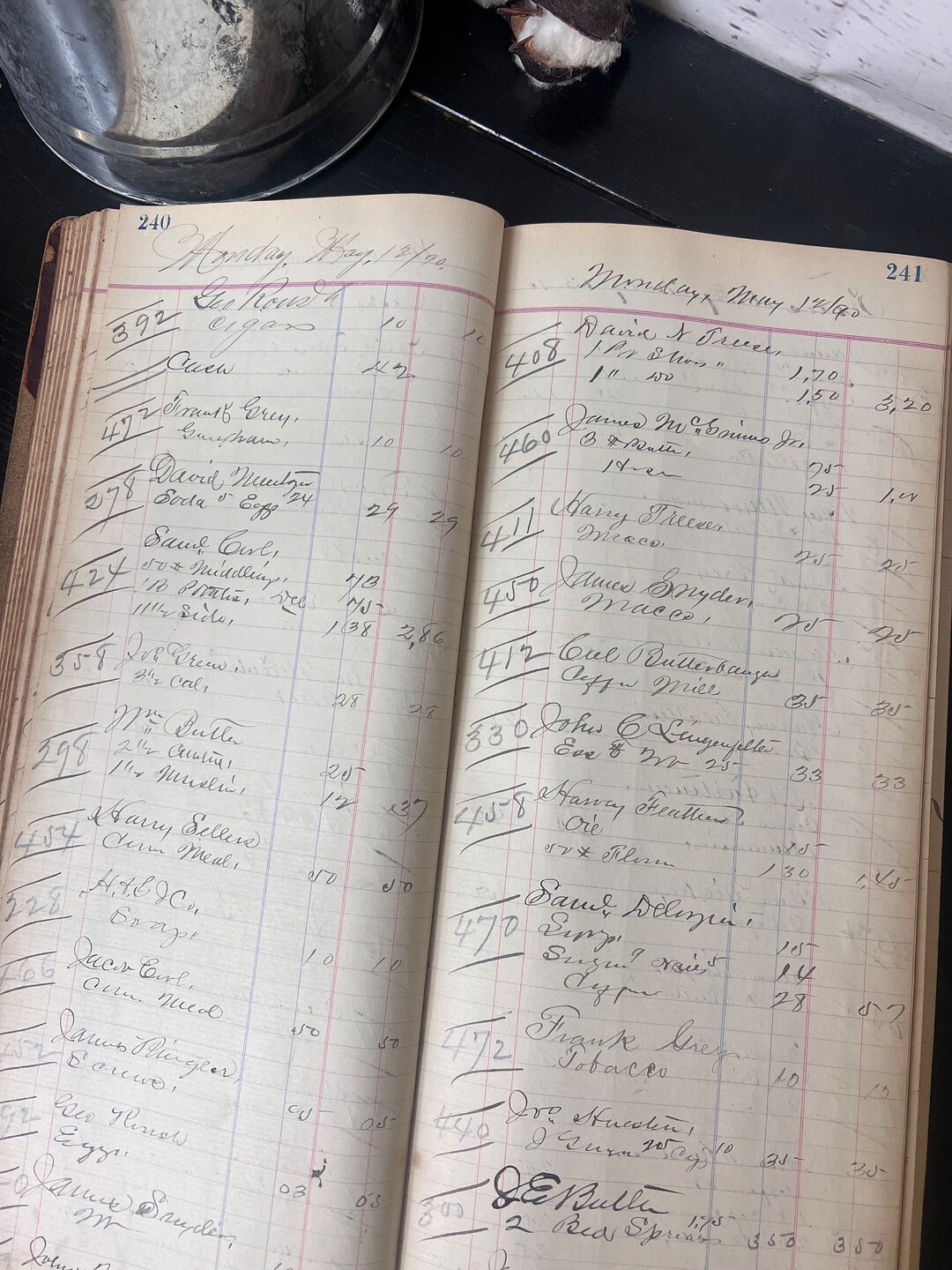 10 Antique Ledger Pages - 1800’s Ledger Paper Pack - Junk Journal ...