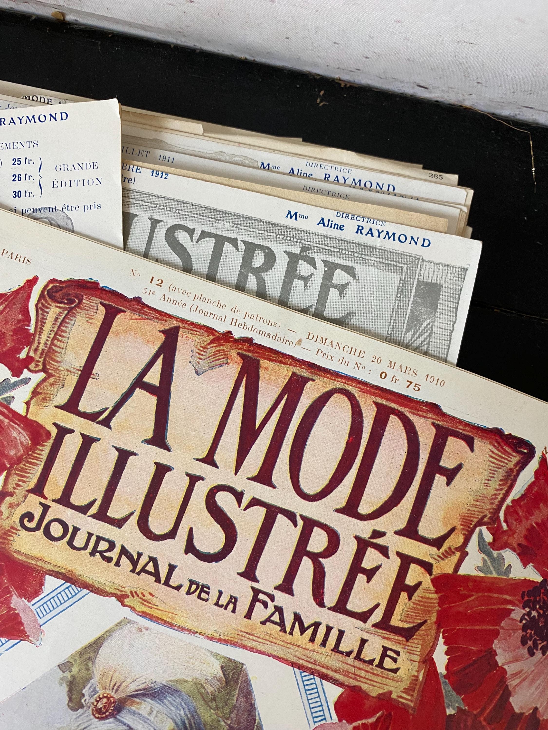Antique French Fashion Magazine - French Magazine - Antique Papers ...