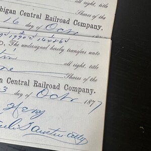 1800’s Railroad Receipts / Vintage Railroad Stock / Junk Journaling ...