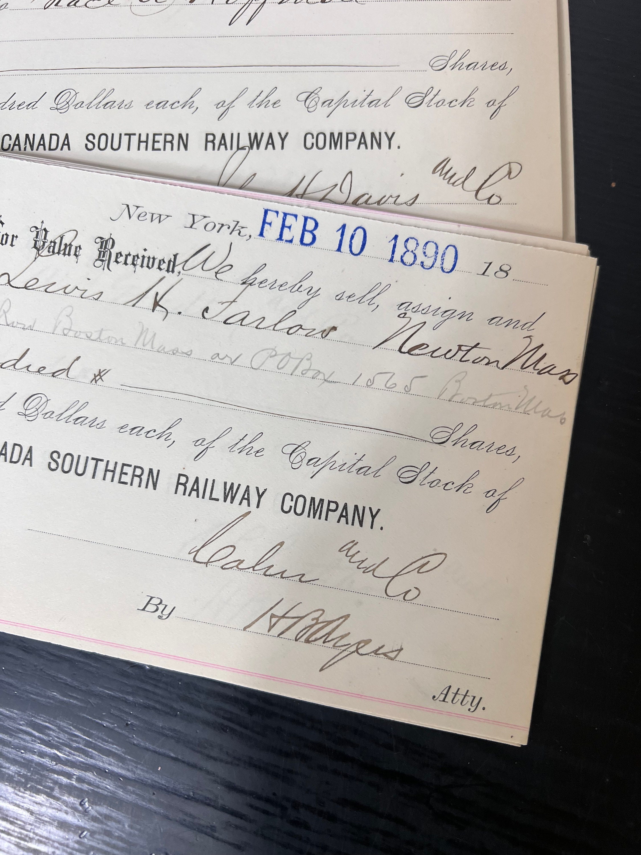 1800’s Railroad Documents / Lot of 10 / Vintage Railroad Ephemera ...